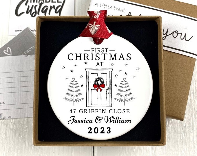 First Christmas New Home Bauble First Home Christmas Bauble - Etsy UK