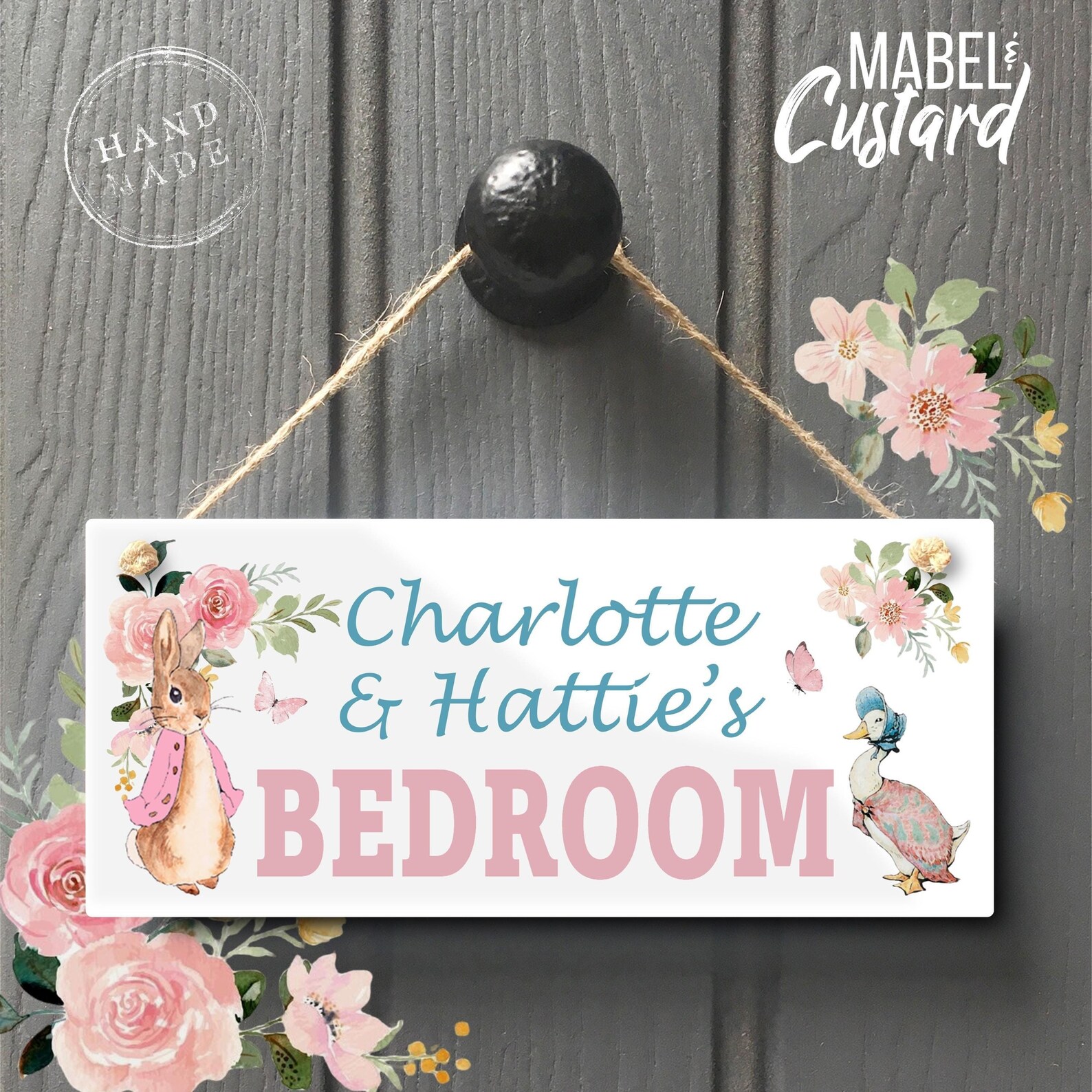 Personalised Bedroom Door Sign | Personalised Room Sign | Bedroom Door ...