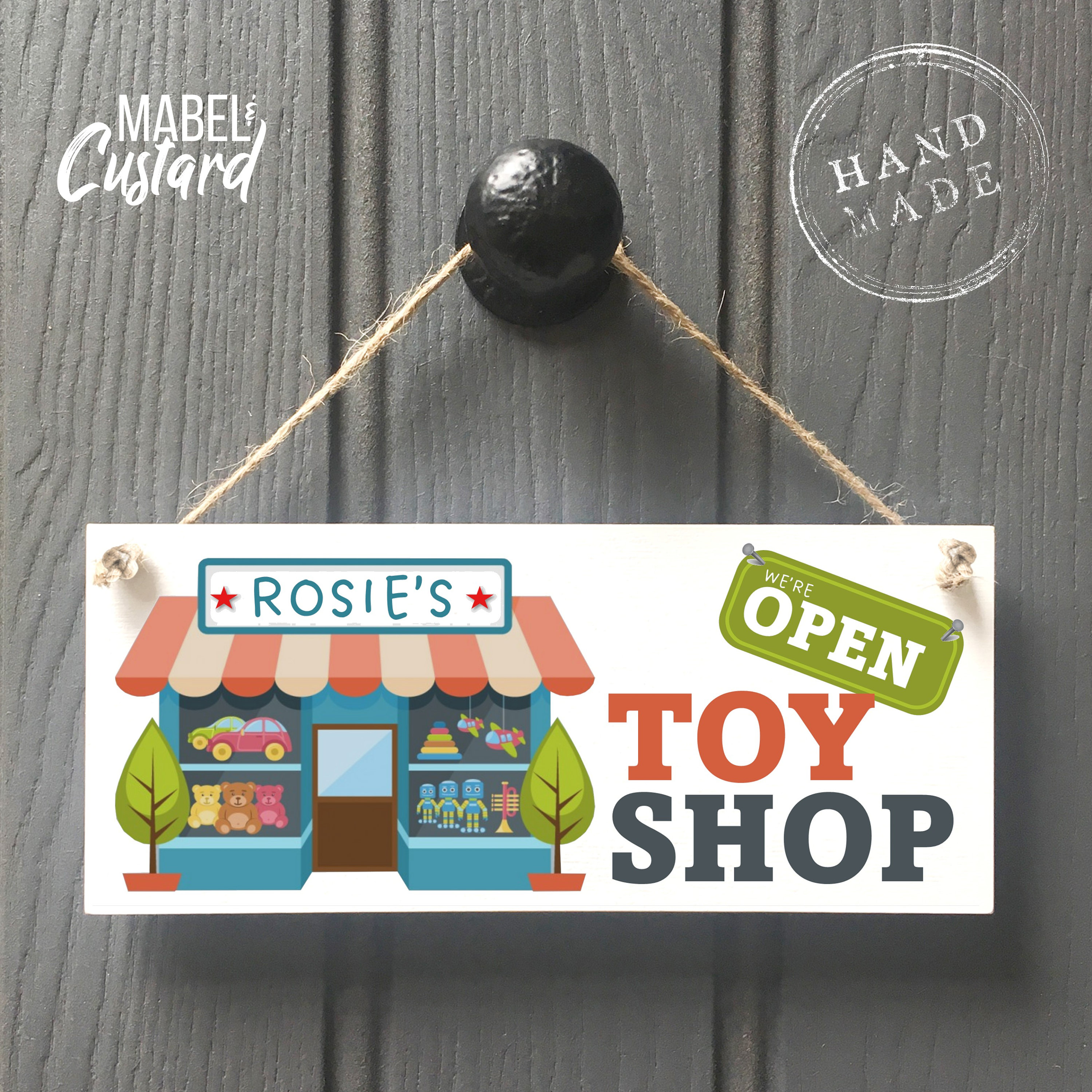 PERSONALISED Role Play Sign | Role-play Toy Shop Sign | Childrens Role ...