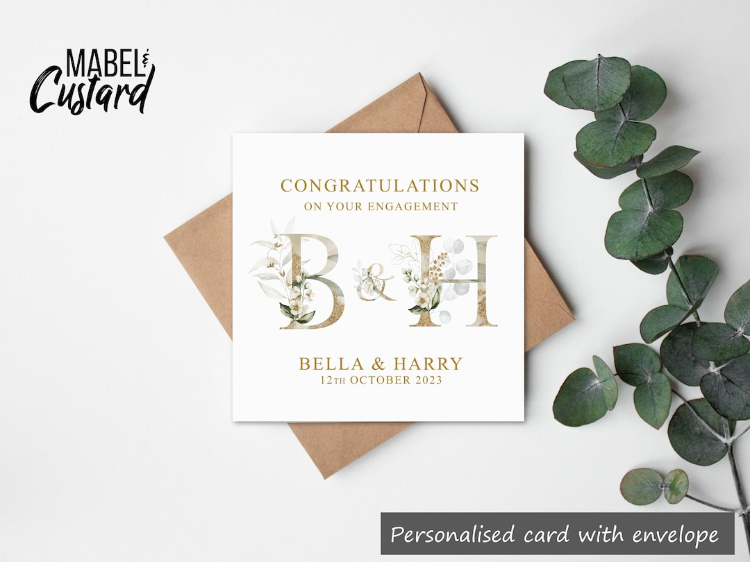 Engagement Card | Congratulations on Your Engagement Card | Engagement ...