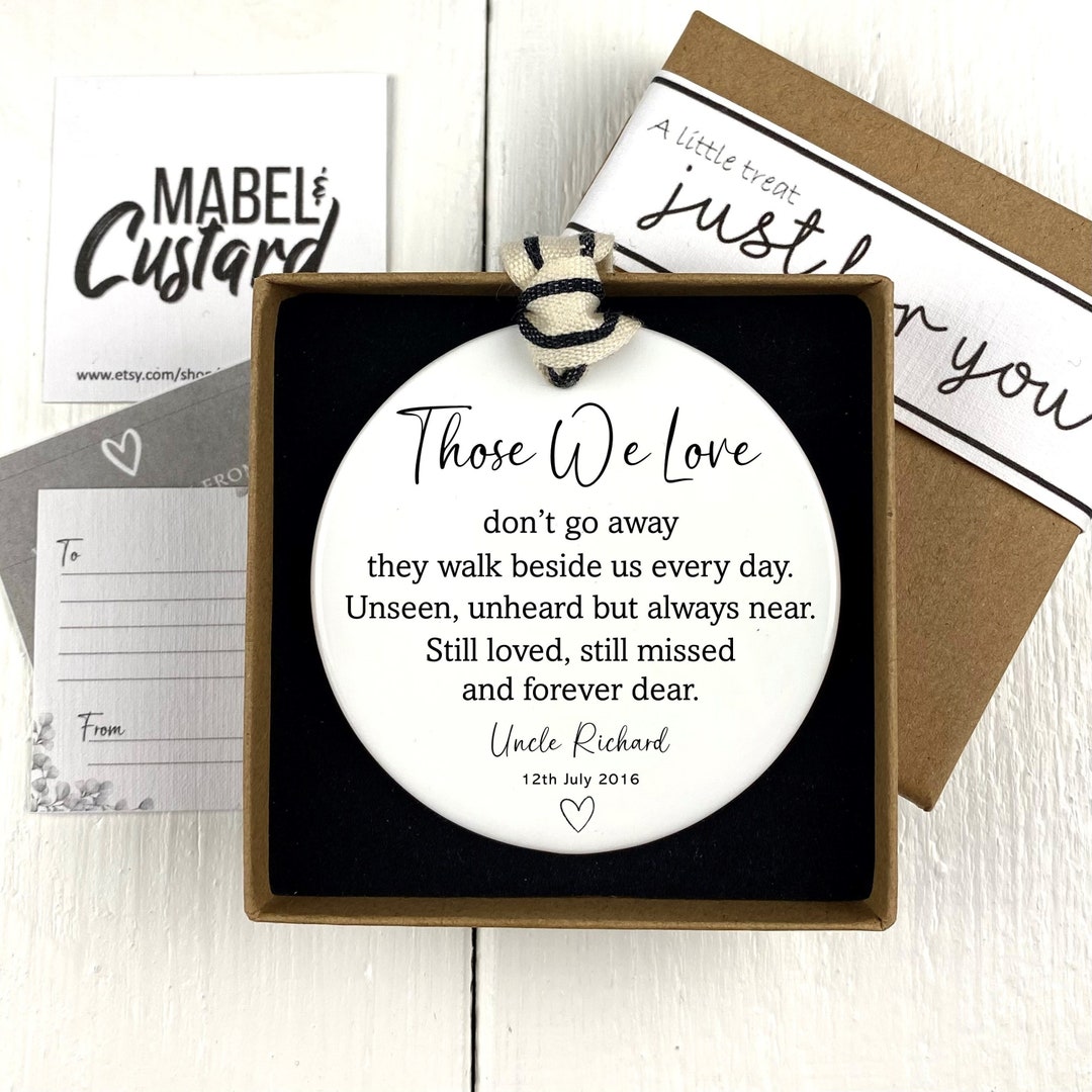 Those We Love Don't Go Away Poem | Bereavement Gift | Those We Love ...