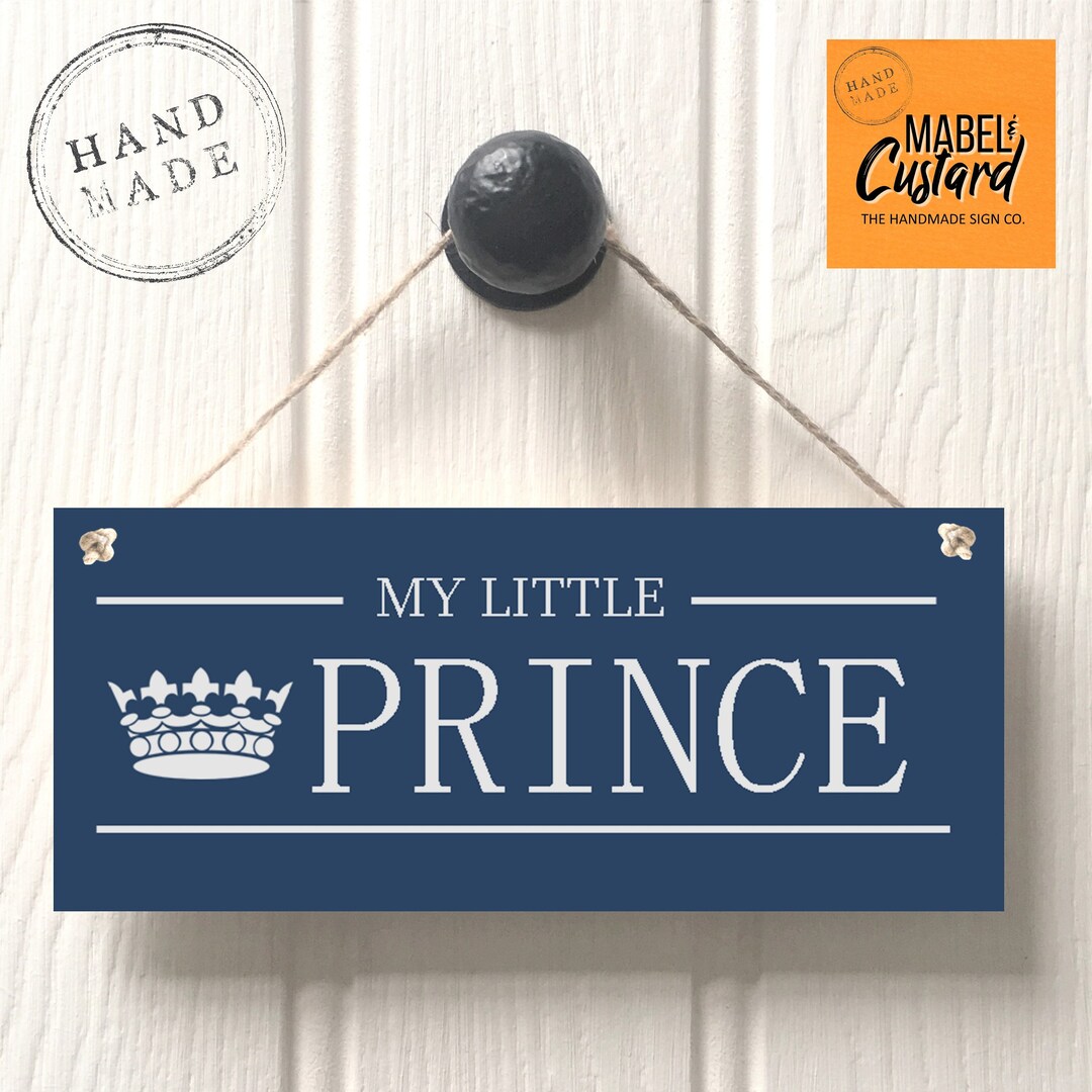 Little Prince or Princess Bedroom Door Sign - Etsy
