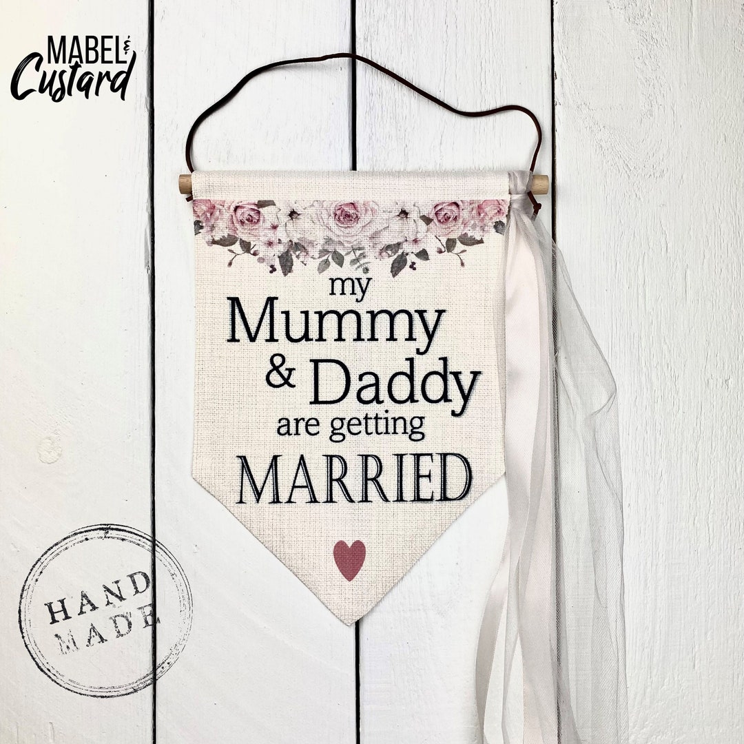Personalised Wedding Sign | Getting Married Sign | Page Boy Prop ...