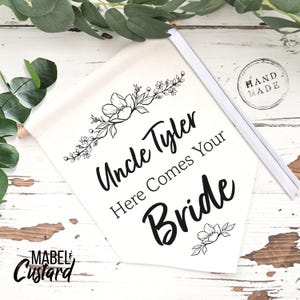 Here Comes Your Bride Sign, Page Boy Sign, Flower Girl Sign ...