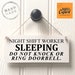 Night Worker Sign Shift Worker Sign Do Not Disturb Sign - Etsy