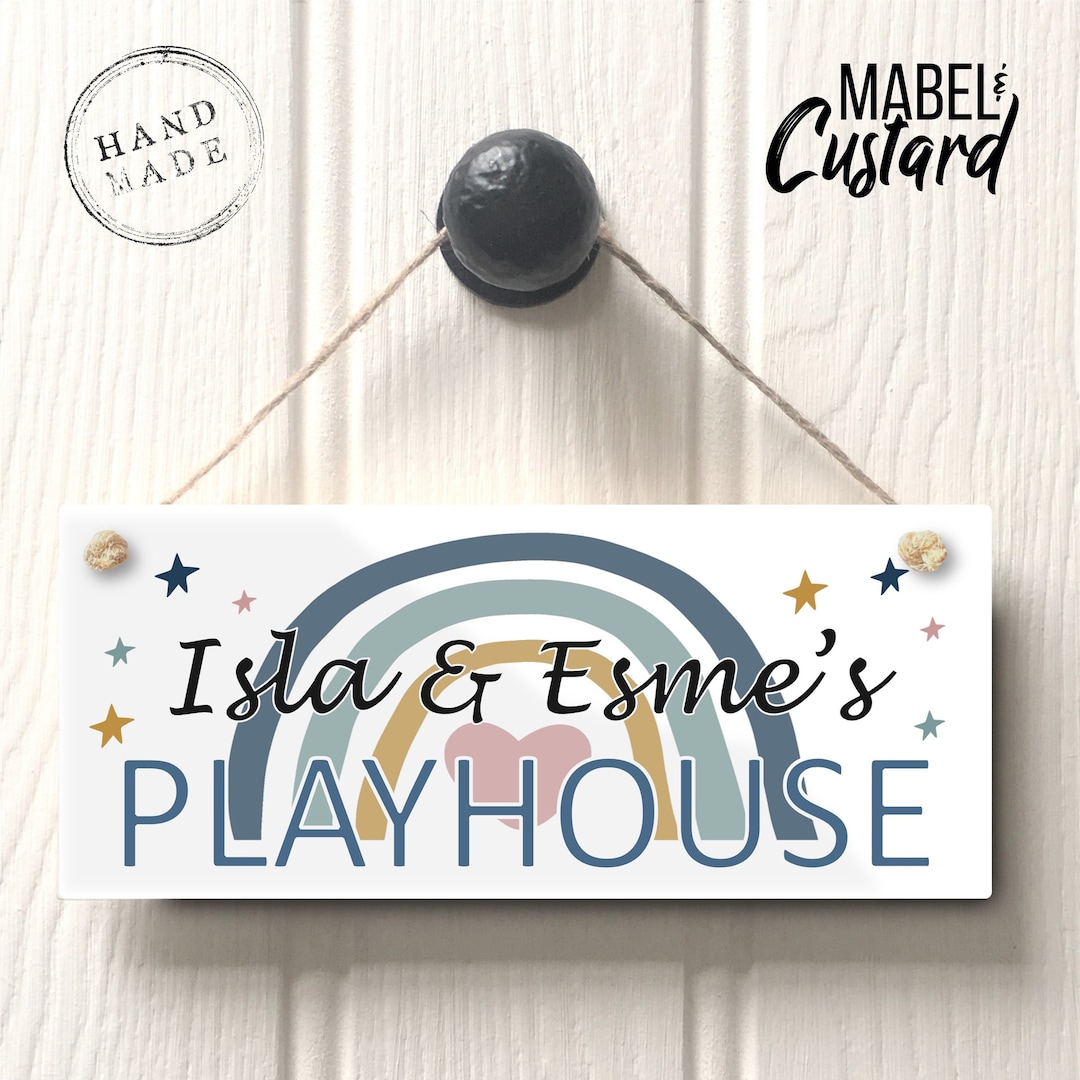 Playhouse Sign | Personalised Playhouse Signs and Gifts | Boys ...