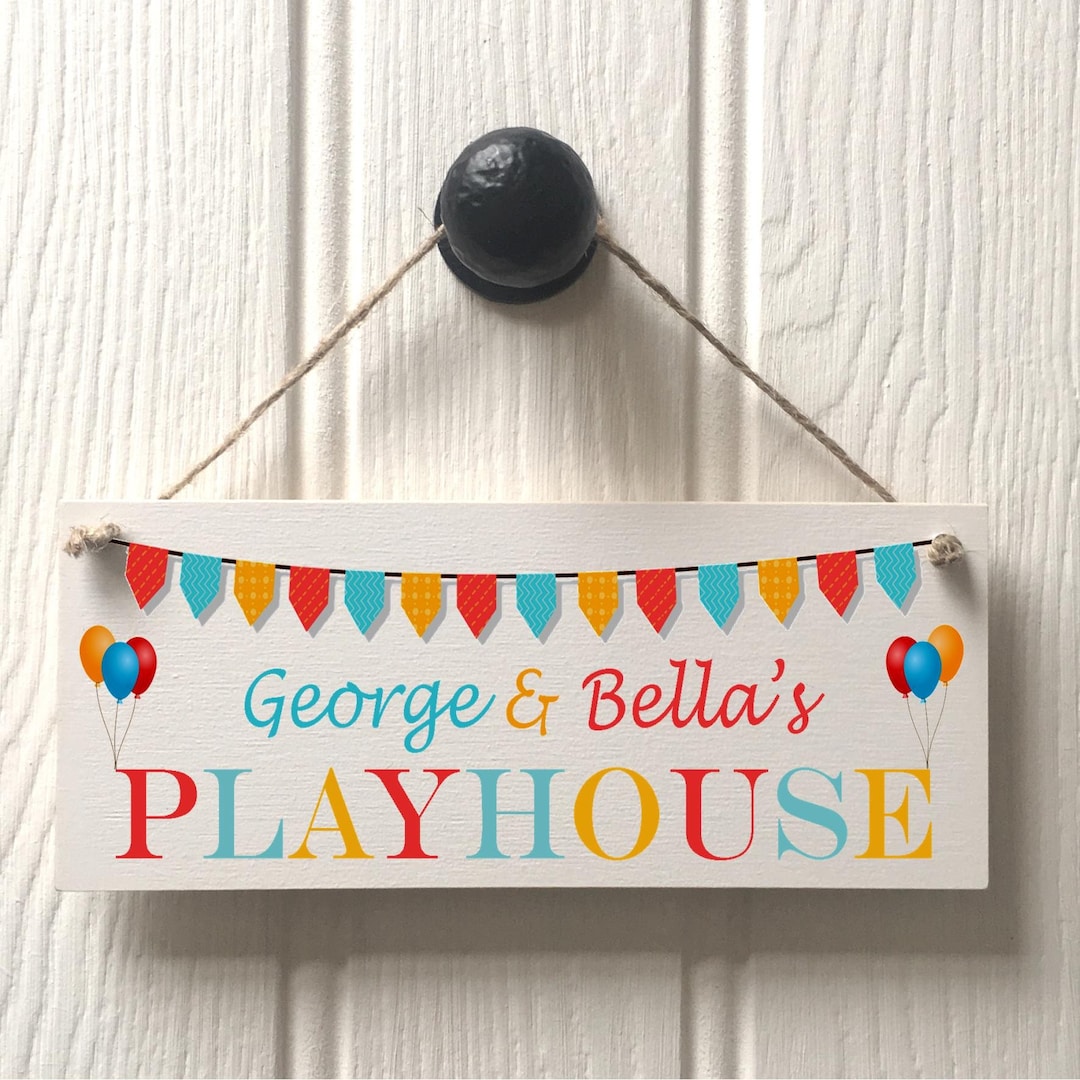 PERSONALISED Playhouse Sign/kids Playhouse Sign/ Spiel Haus/ Playroom ...