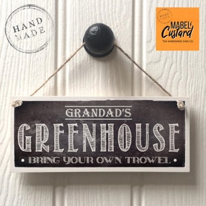 Fun Garden Personalised Greenhouse Sign | Potting Shed Hanging Plaque ...