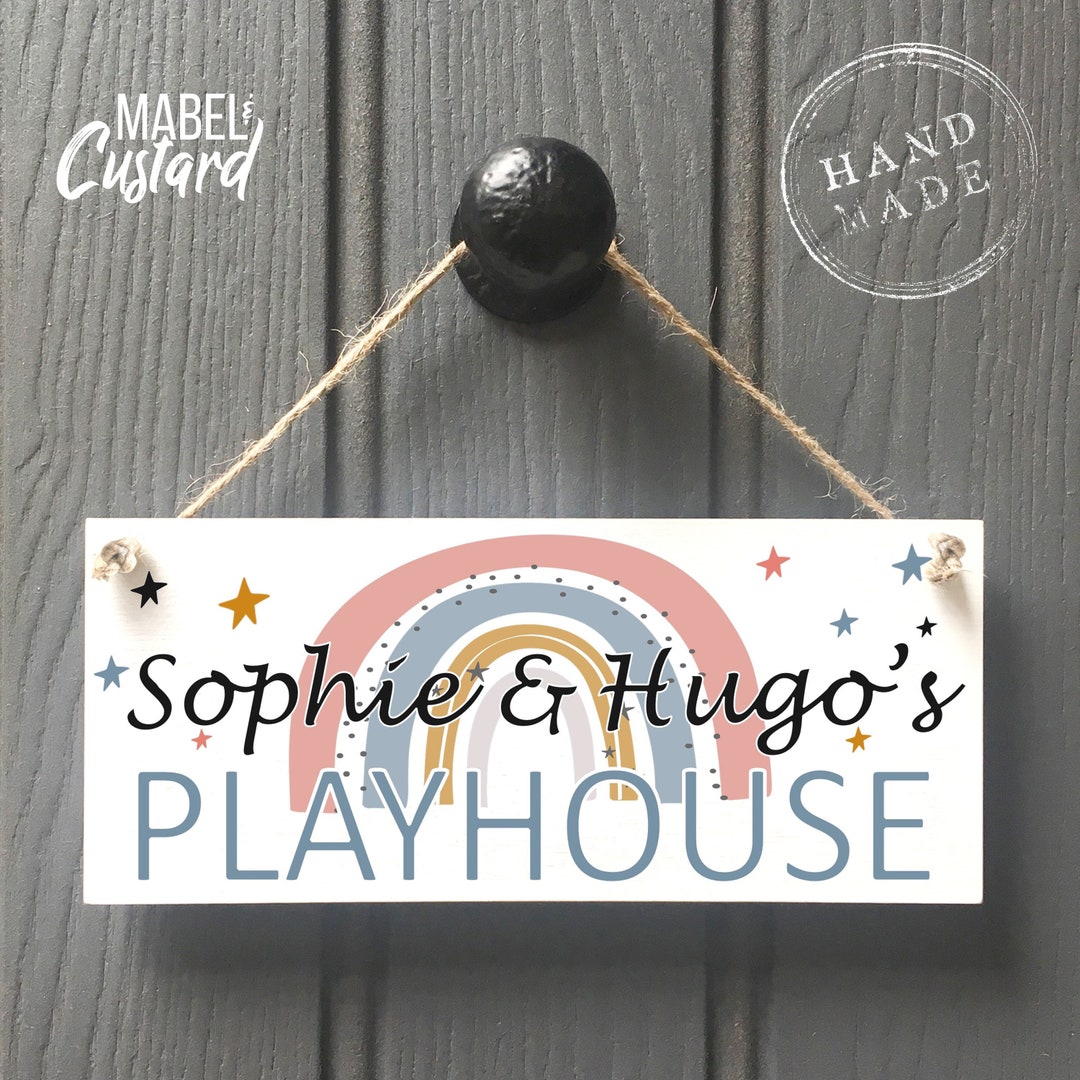 Personalised Playhouse Sign | Playroom Sign | Den Sign | Children's ...