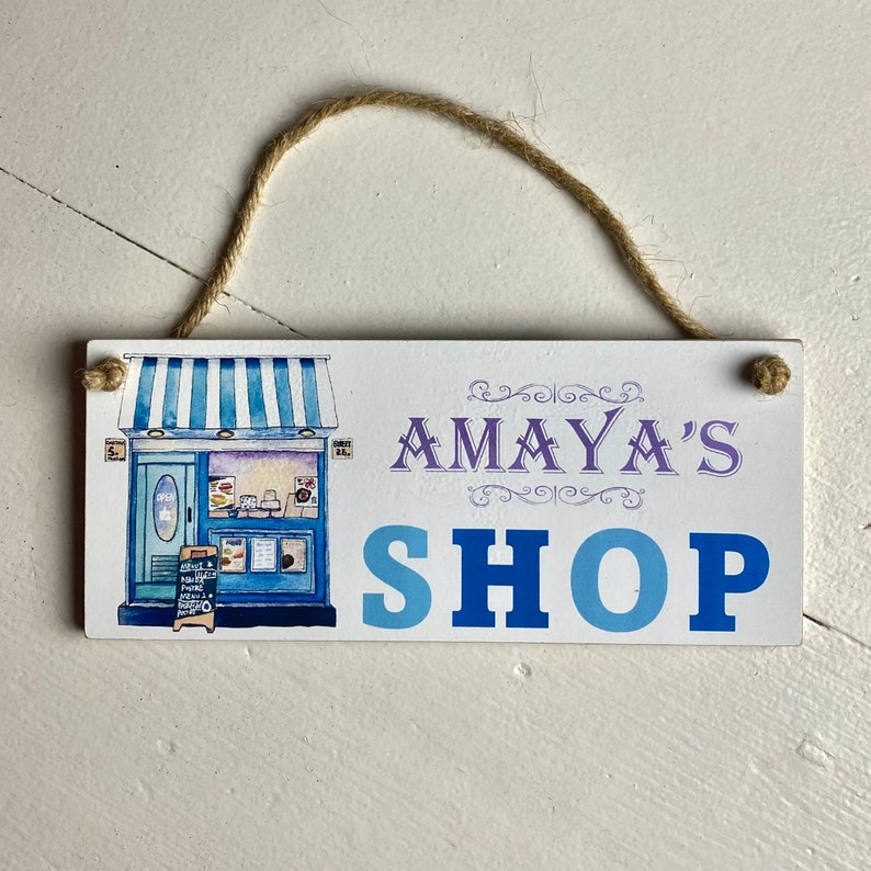 PERSONALISED Role Play Sign | Role-play Shop Sign | Childrens Role Play ...