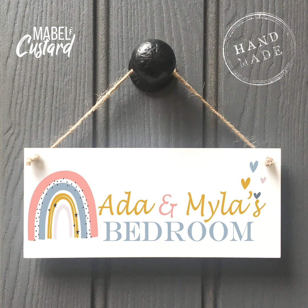 Personalised Bedroom Door Sign | Personalised Room Sign | Bedroom Door ...