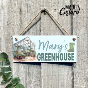 Personalised Greenhouse Sign | Garden Sign | Gifts for Grandad ...