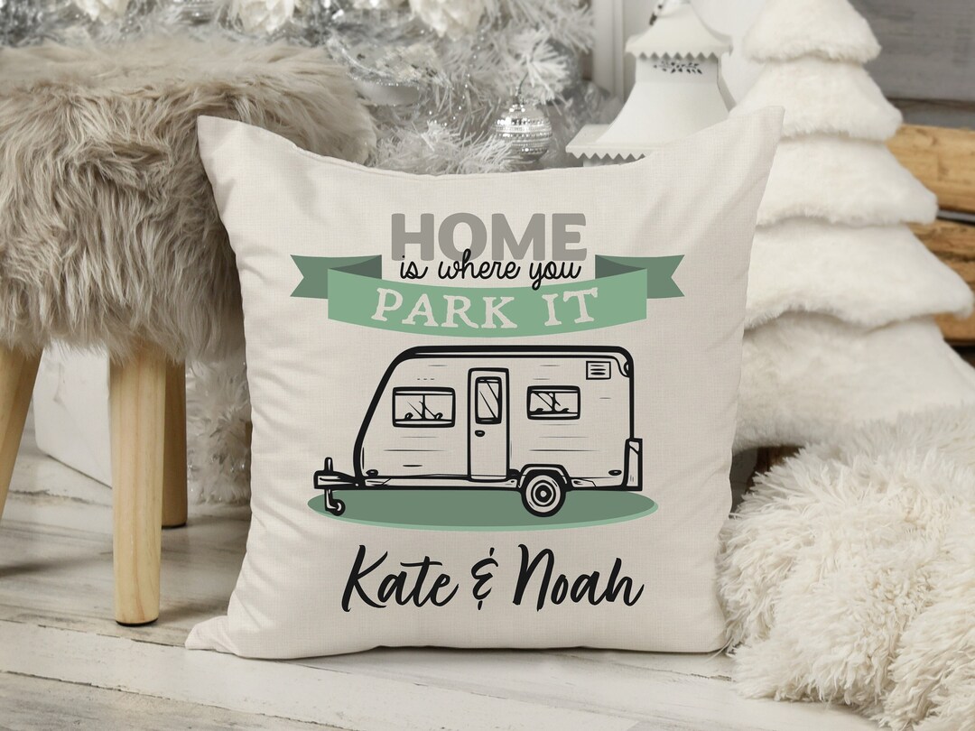 Caravan Gift | Personalised Caravan Cushion | Van Life | Caravan ...