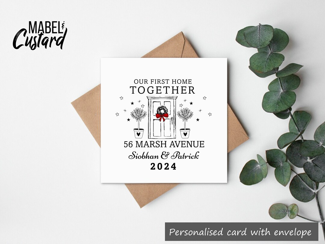 New Home Card, First Home Together Card, First Home Card, Happy First ...