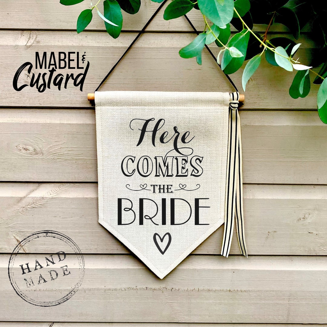 Here Comes the Bride | Bride Wedding | Wedding Day Bride Sign | Page ...