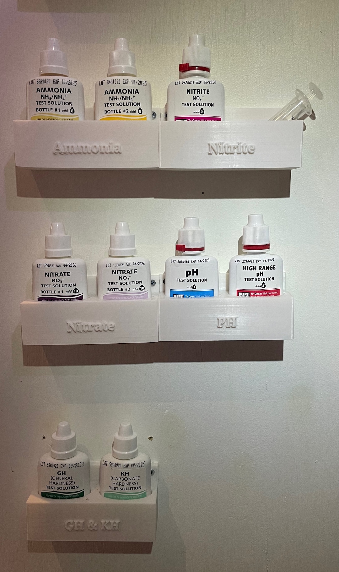 API Test Kit Holder - Full Set of 5 Mountable - Etsy