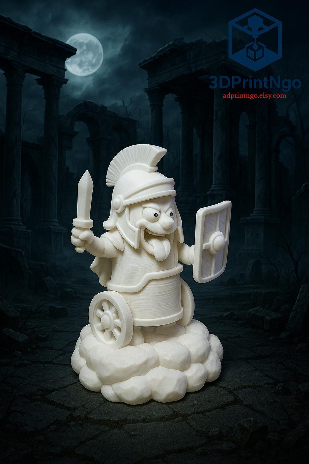 Halloween Roman Ghost Riding A Chariot - Etsy