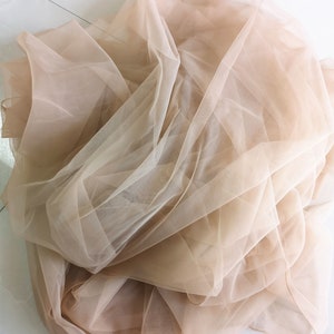 Dark Champagne Tulle,veils Tulle Fabric,soft Tulle,wedding Bridal Dress ...