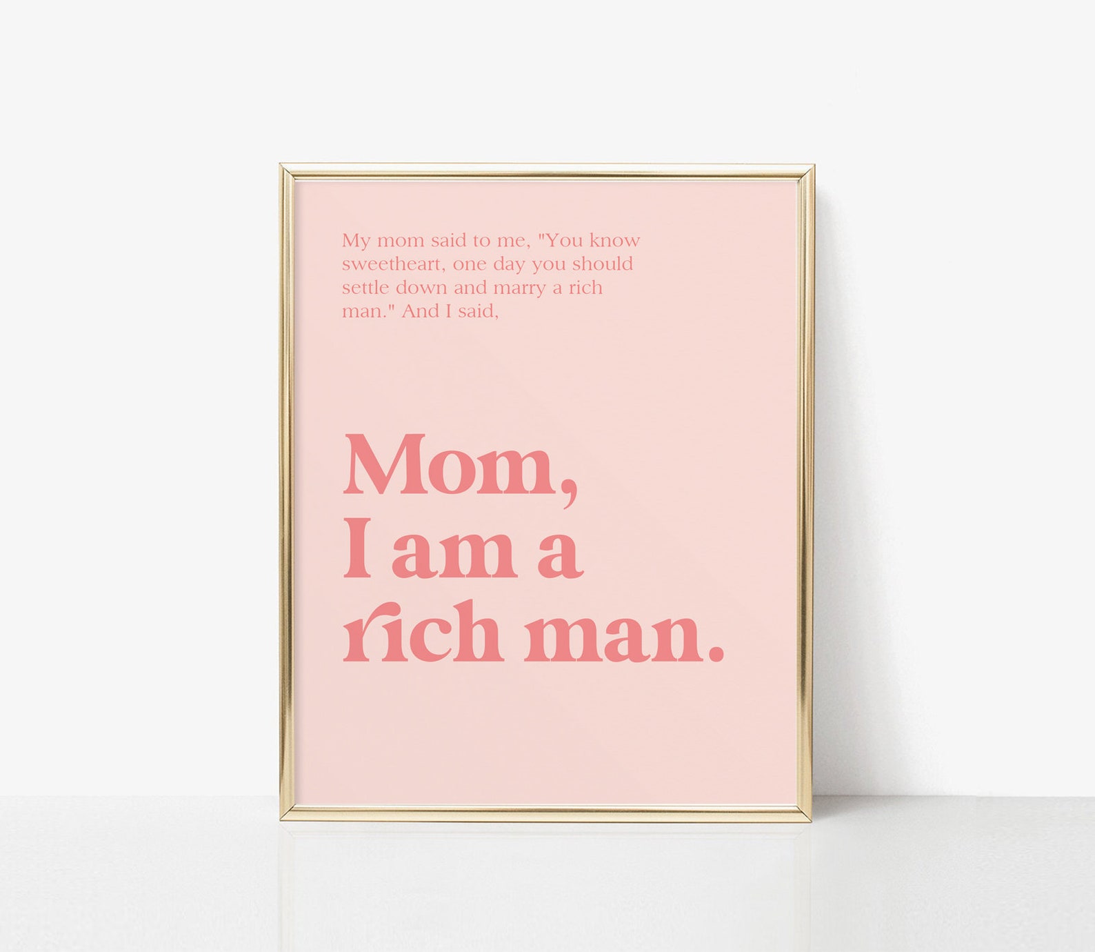 Pink Graphic Quote Print Digital Art Pink Cher Quote Mom I - Etsy