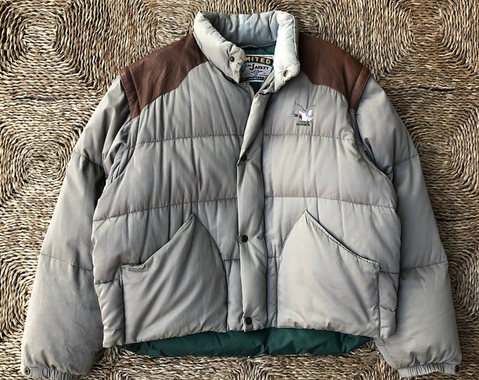 Vintage RARE 90s Chevignon Togs Unlimited Down Fill Puffer Jacket (XL ...