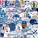 46 PCS Dodgers Stickers Fanart Los Angeles Baseball Team Stickers - Etsy