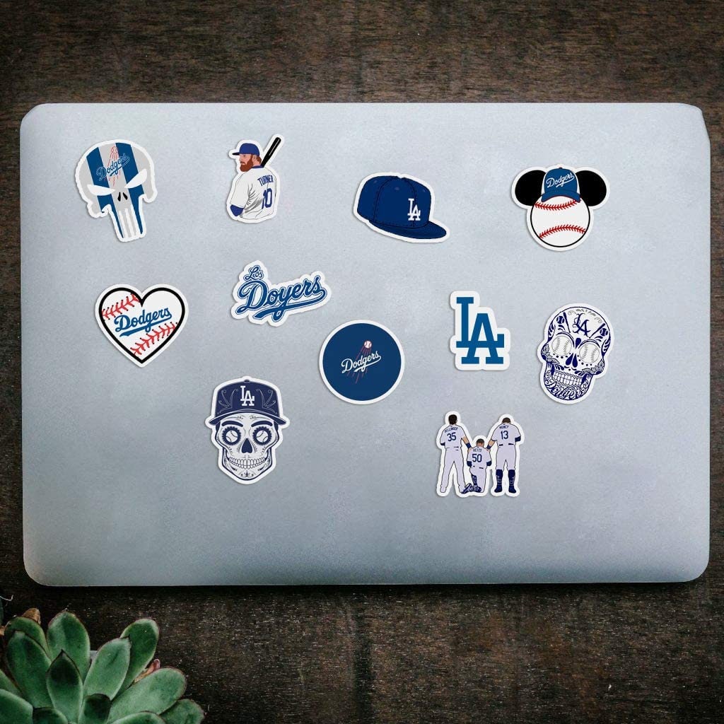 46 PCS Dodgers Stickers Fanart Los Angeles Baseball Team Stickers - Etsy