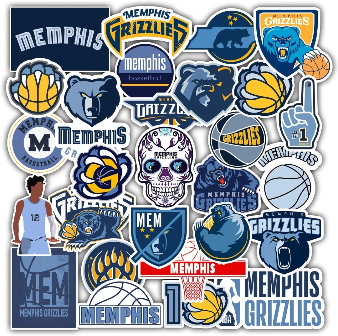 29 PCS Set of Memphis Decal Grizzlies Stickers Pack Memphis Vinyl ...