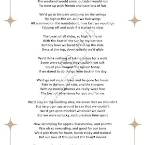 Nostalgic Childhood Poem - 1970s/1980s Memories (digital Download) - Etsy