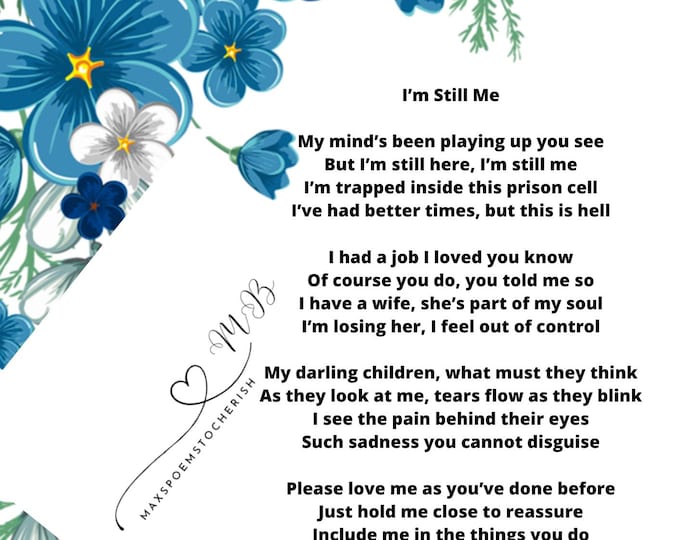 The Visitor Poem/dementia/alzheimer's/grief/mourning - Digital Download ...
