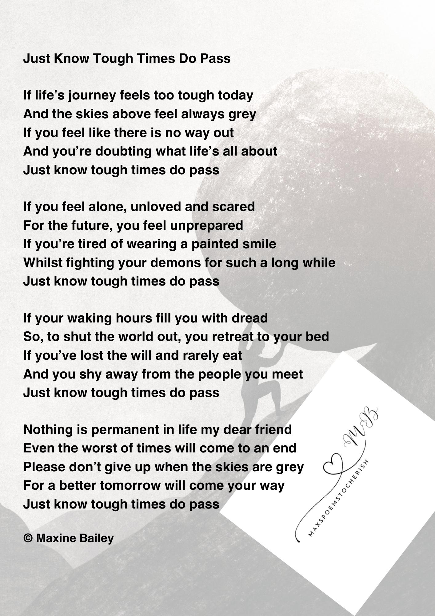 Uplifting Poem Print: Motivational Wall Art (digital Download) - 2 ...