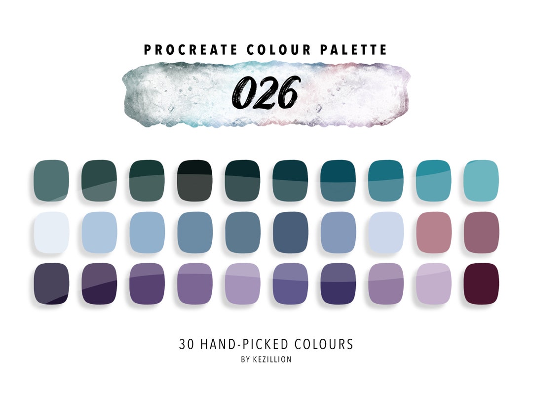 Procreate Colour Palette 026 | Digital Download | Swatches - Etsy