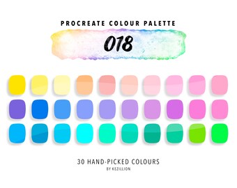 Procreate Colour Palette 038 | Digital Download | Swatches - Etsy