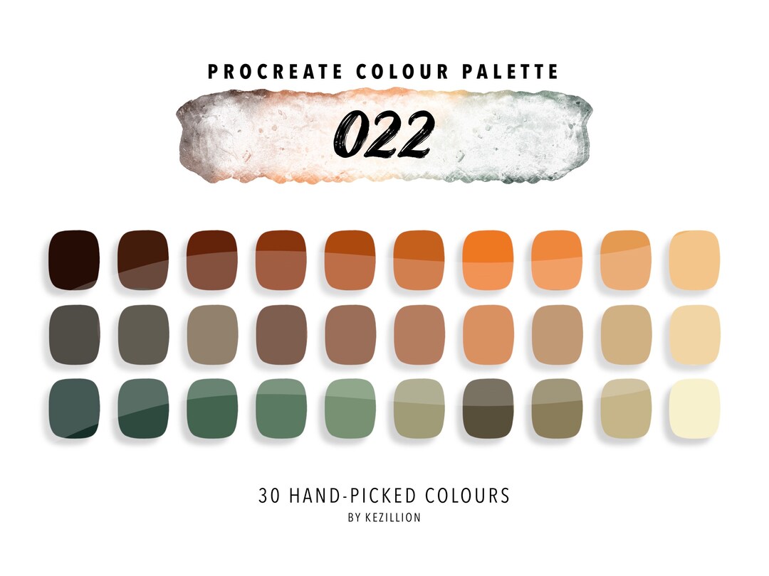 Procreate Colour Palette 022 | Digital Download | Swatches - Etsy
