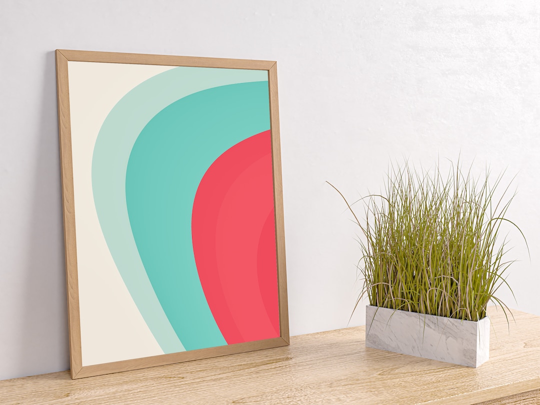 Wall Art Prints, Retro 70s Wall Art, Groovy 70s Poster, 70s Abstract ...