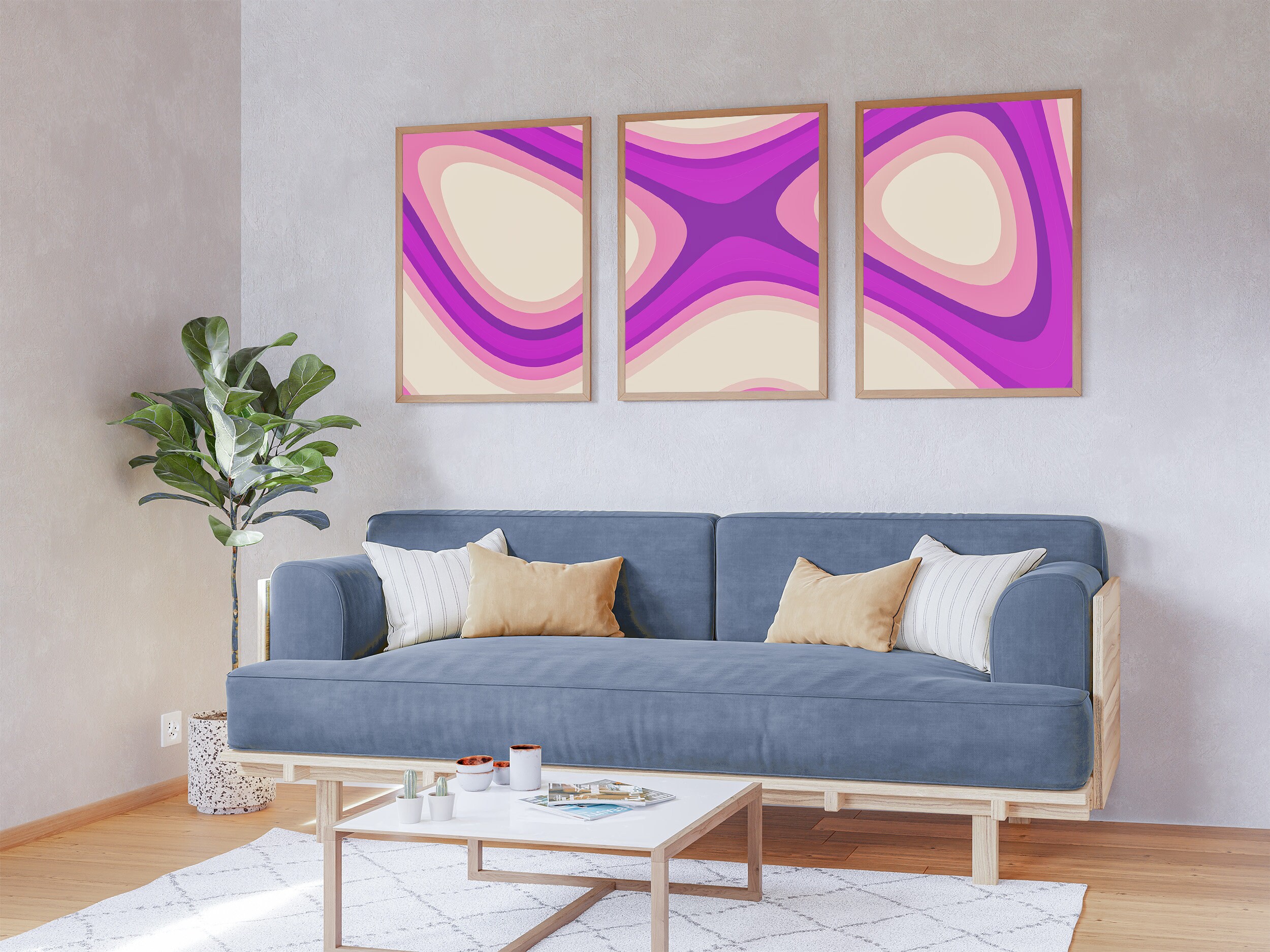 Retro 70s Wall Art, Groovy 70s Poster, 70s Abstract Art, Psychadelic ...