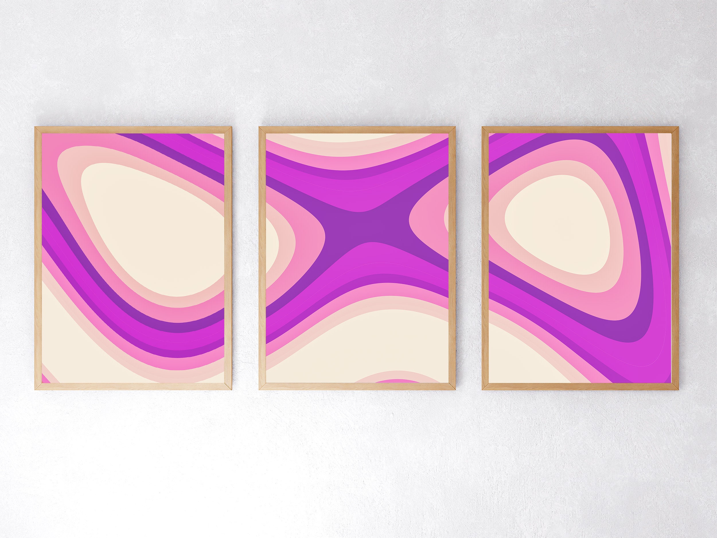 Retro 70s Wall Art, Groovy 70s Poster, 70s Abstract Art, Psychadelic ...