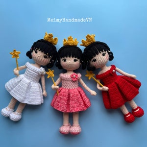 Emily Princess Doll Crochet Pattern, Amigurumi Doll Pattern, PDF ...
