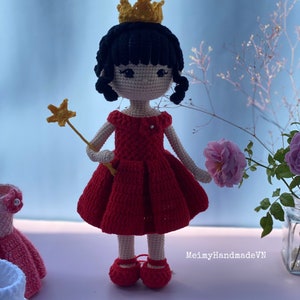 Emily Princess Doll Crochet Pattern, Amigurumi Doll Pattern, PDF ...