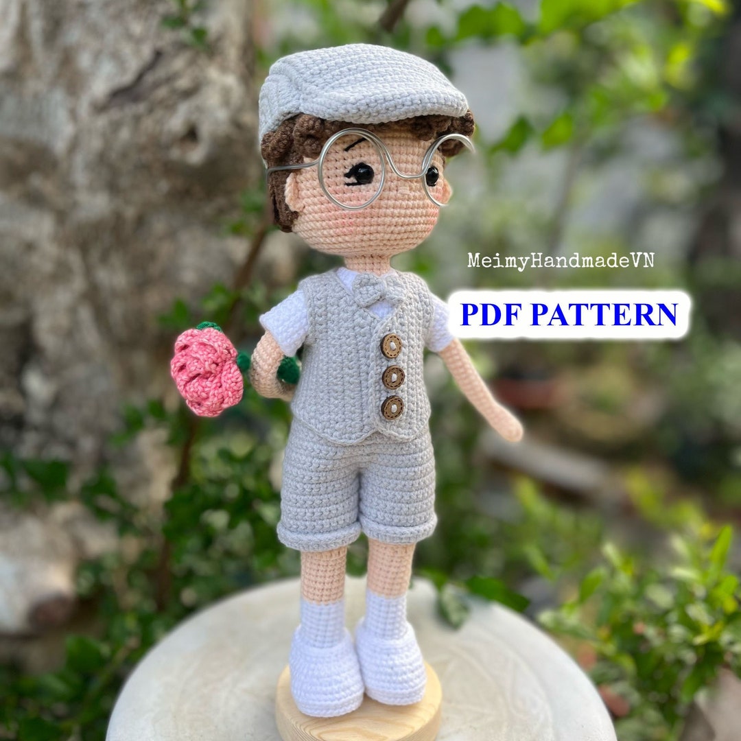 Tony Crochet Doll Pattern, Boy Doll, Amigurumi Doll Pattern, Bridesmaid ...