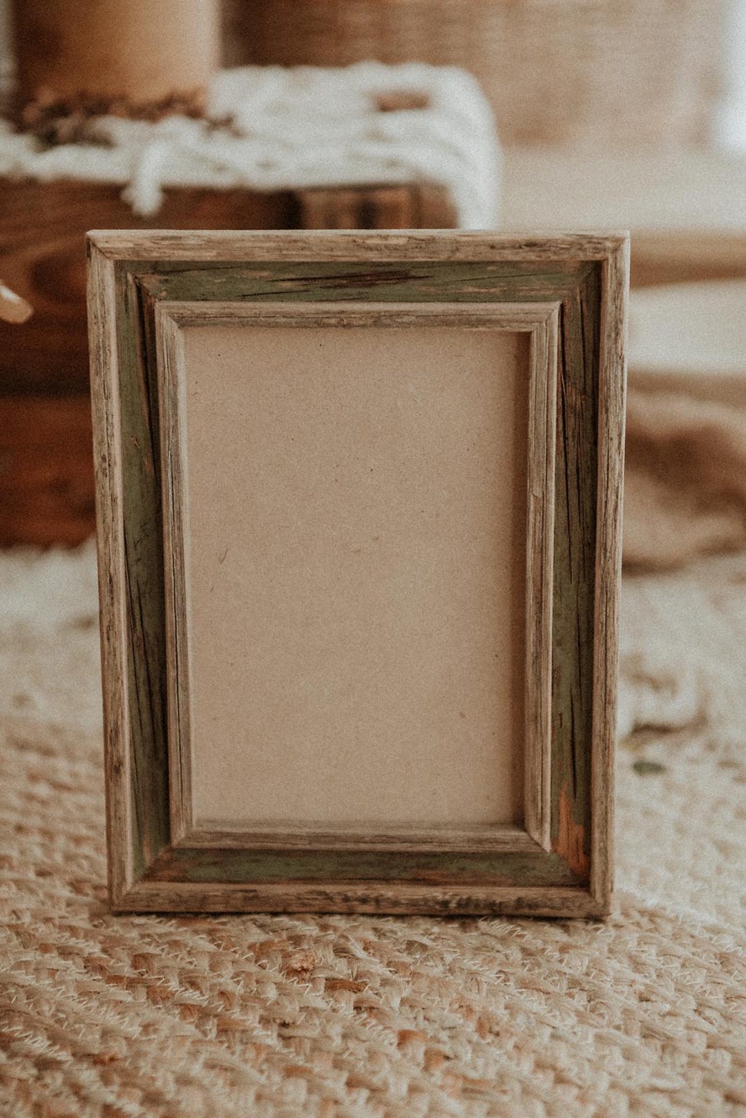 Rustic Recycled Wood Picture Frame 5x7 Inch Size - Etsy