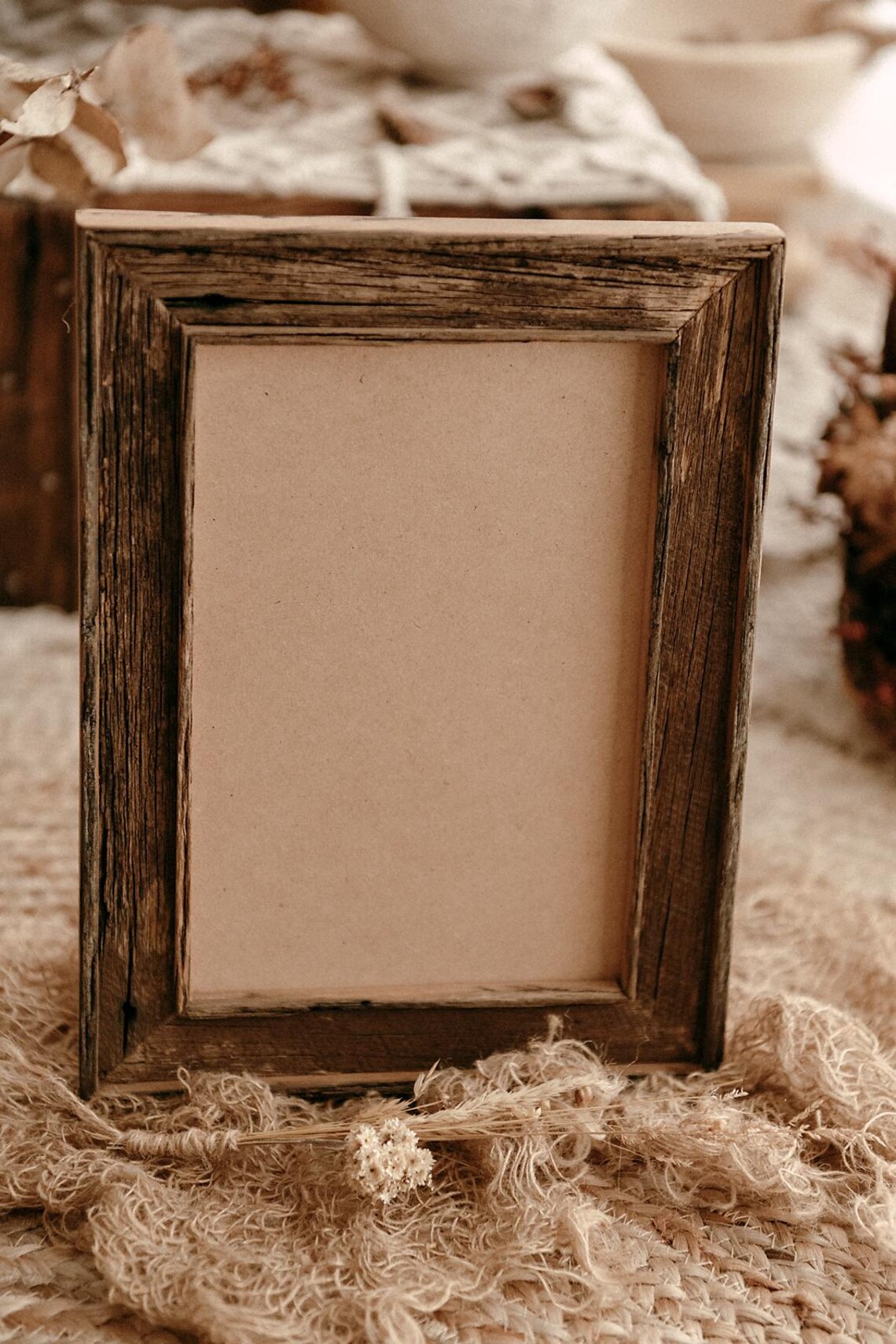 Rustic Picture Frame Recycled Wood Photo Frame 10x12 Inch - Etsy