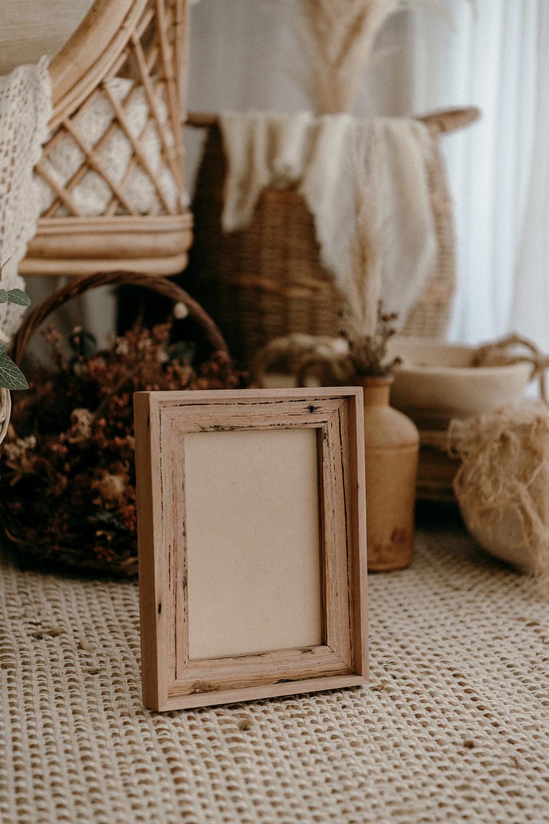 Natural Colour Textured Picture Frame 5x7 - Etsy