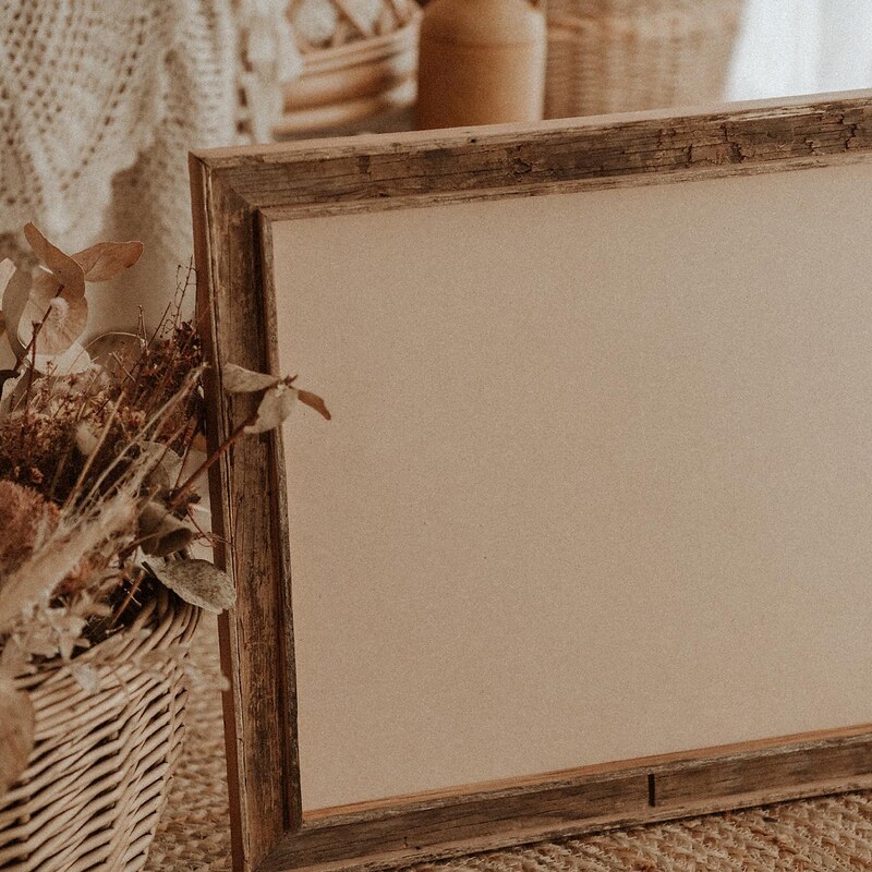 Rustic Farmhouse Picture Frame - Etsy