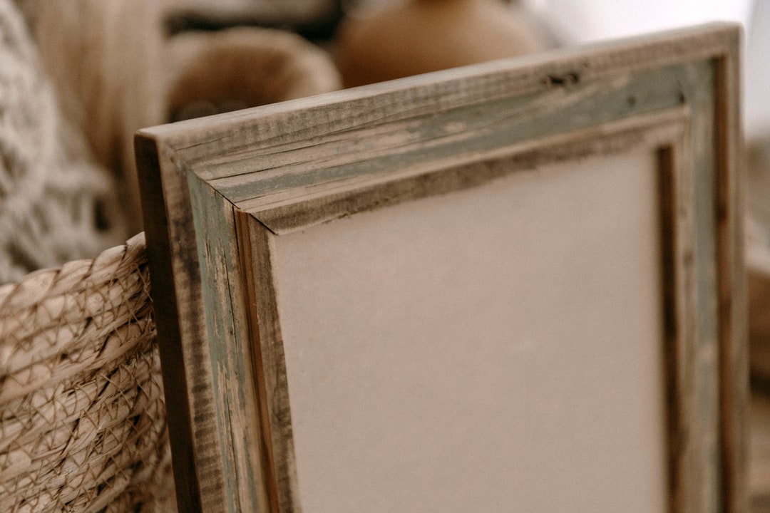 Rustic Farmhouse Recycled Wood Picture Frame 10x6.5 Inches Size - Etsy