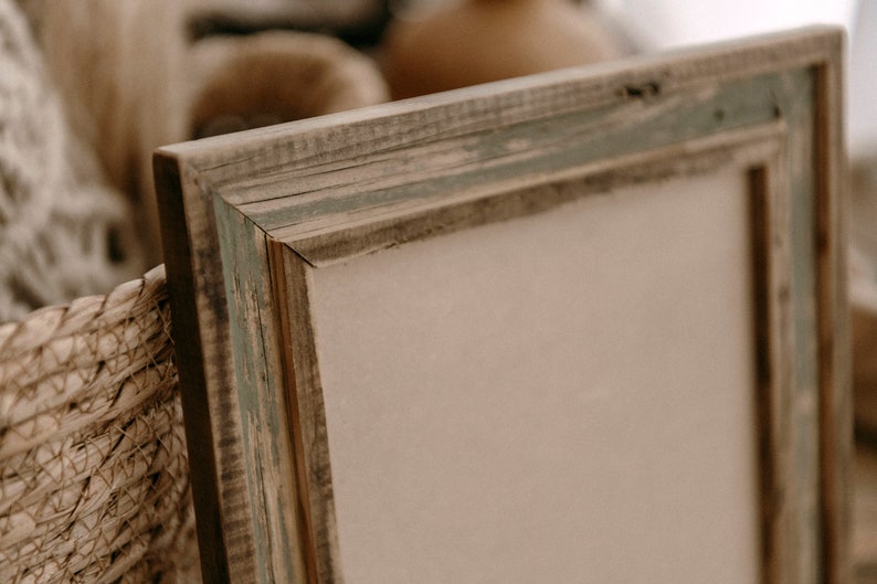 Rustic Farmhouse Recycled Wood Picture Frame 10x6.5 Inches Size - Etsy