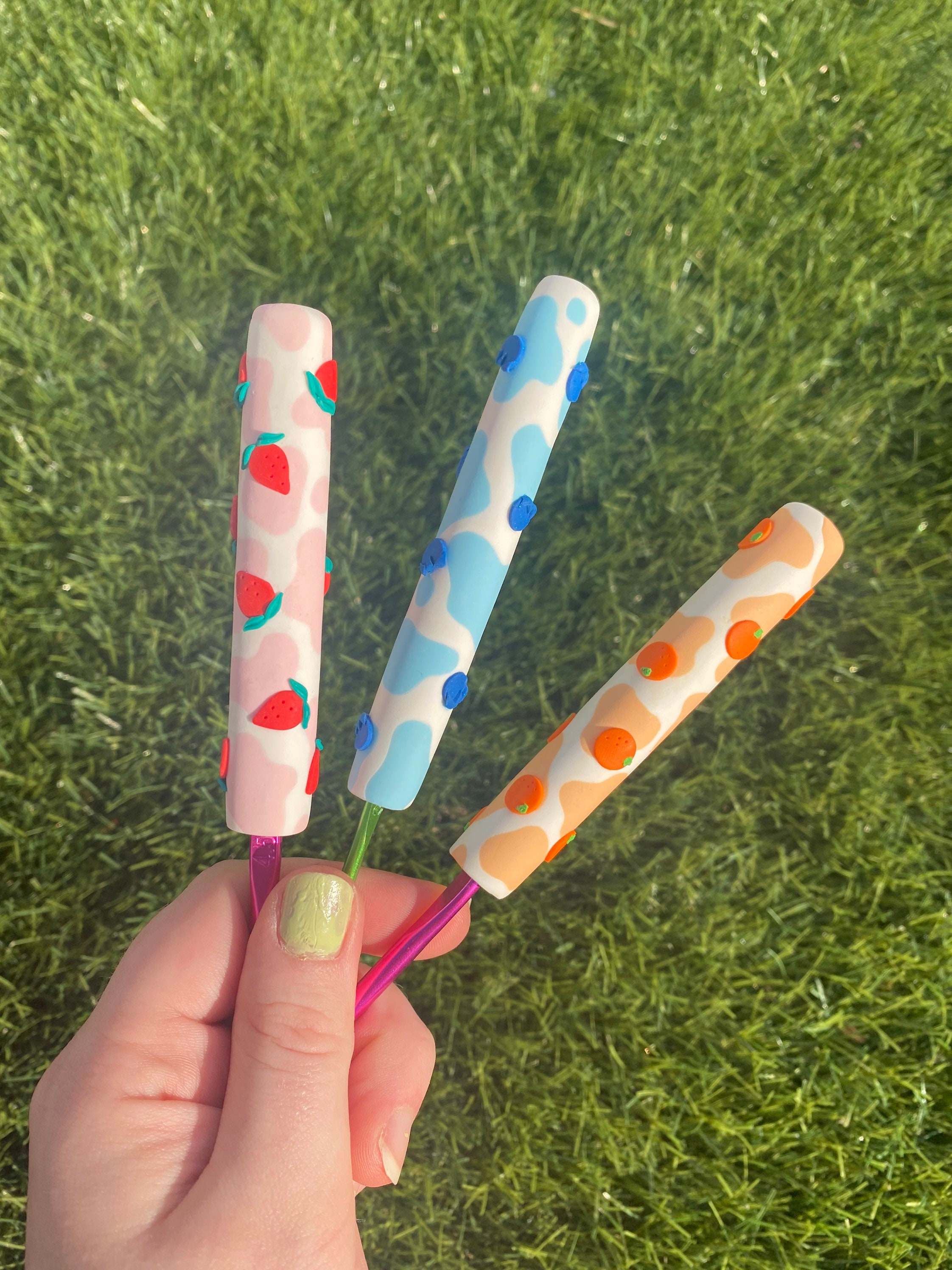 MADE TO ORDER Fruity Cow Printhandmade Polymer Clay Crochet - Etsy