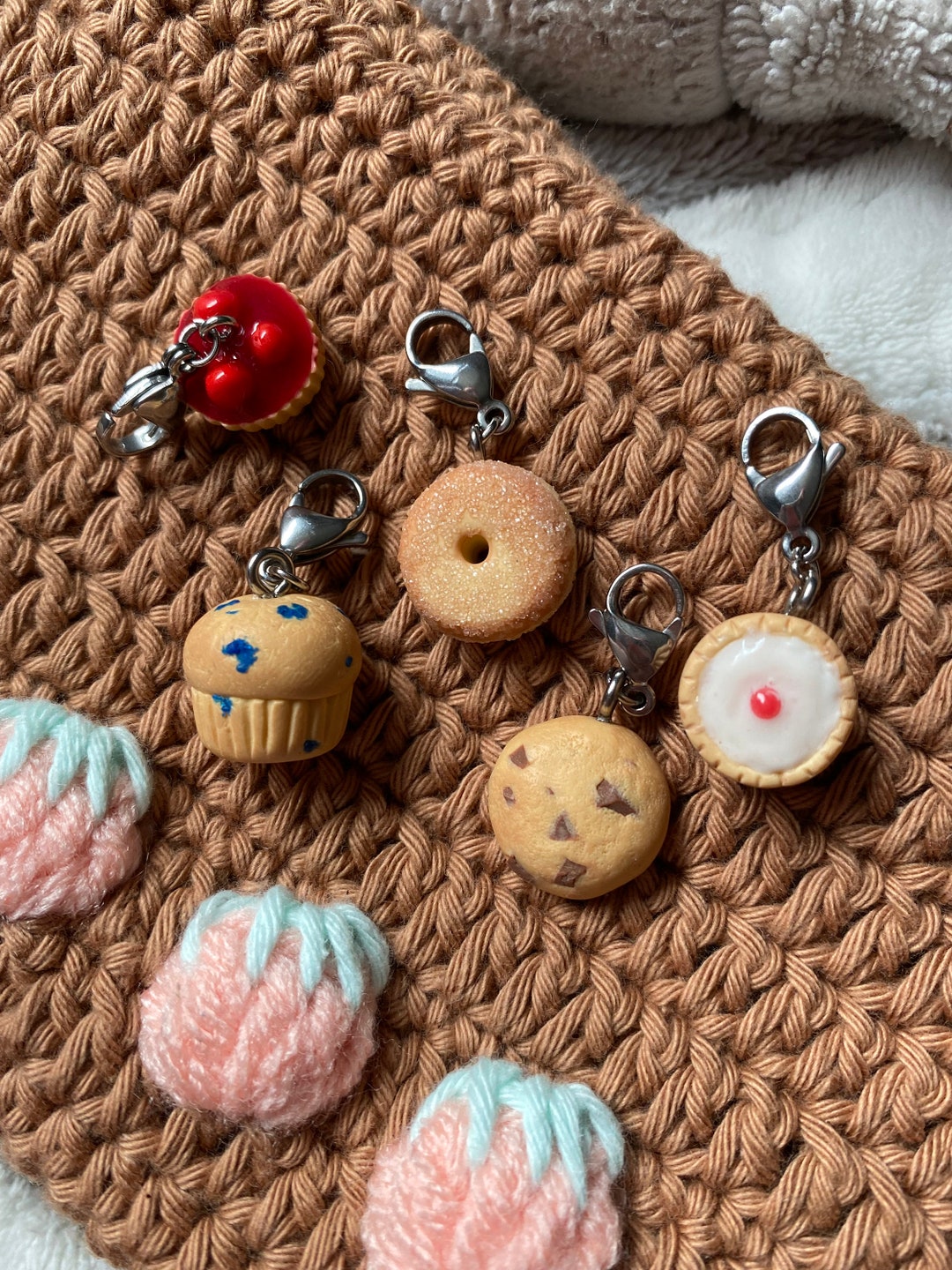 The Bakery Stitch Marker Set | Cute Sweets Stitch Marker Charms ...