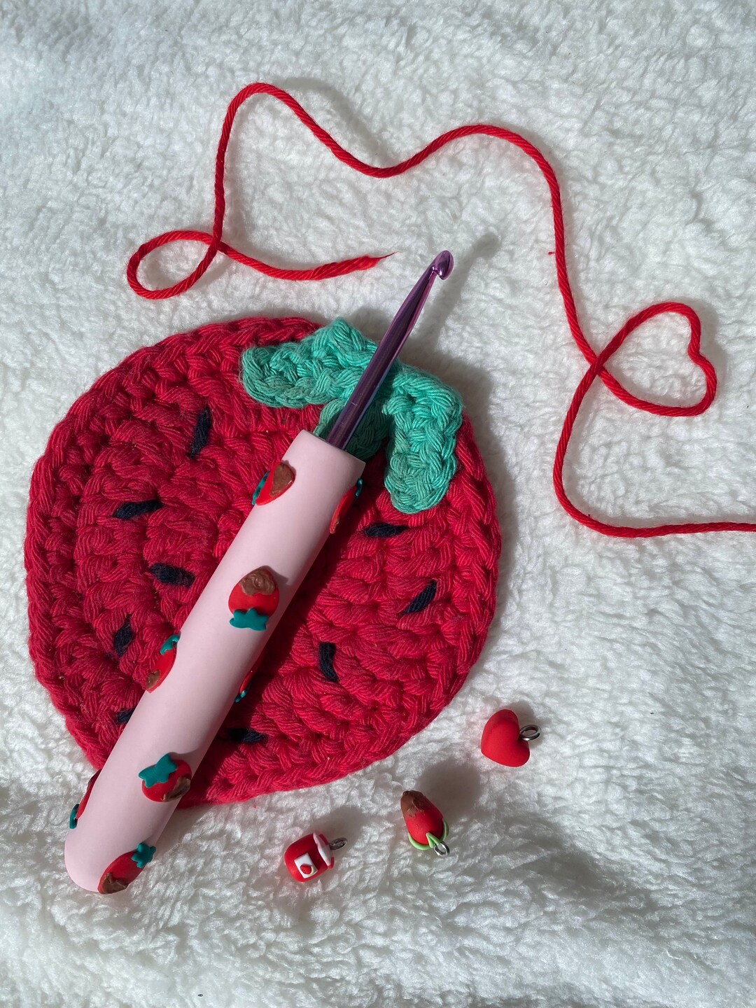 Chocolate Strawberry Crochet Hook | Valentine's Day Crochet Hook | Cute ...