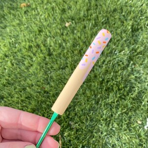 Donut Polymer Clay Crochet Hook Set | Handmade Ergonomic Polymer Clay ...