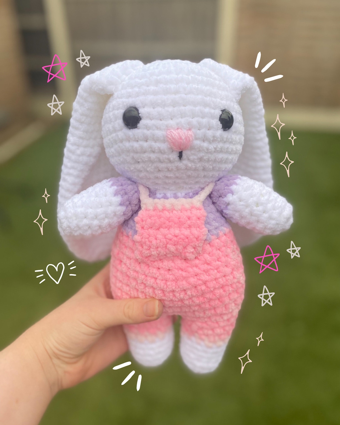 Crochet Bunny Plushie Pattern Amigurumi Bunny Pattern - Etsy